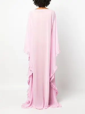 RAYANE BACHA Tula Semi-sheer Draped Dress