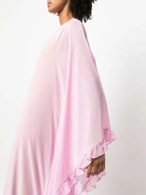 RAYANE BACHA Tula Semi-sheer Draped Dress