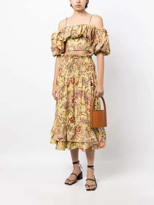 Ulla Johnson Carla Calla Lily-print Top