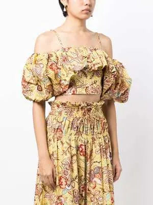 Ulla Johnson Carla Calla Lily-print Top