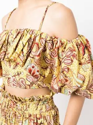 Ulla Johnson Carla Calla Lily-print Top