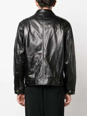 Helmut Lang Zip-up Leather Jacket