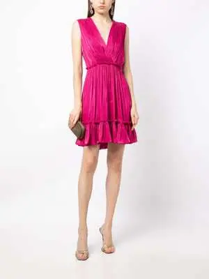 Costarellos V-neck Mini Dress