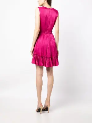 Costarellos V-neck Mini Dress