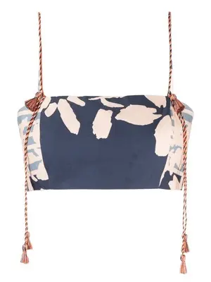 Silvia Tcherassi Draped-tassel Cotton Corset