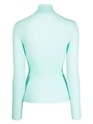 ENFOLD High-neck Long-sleeve Ribbed Top