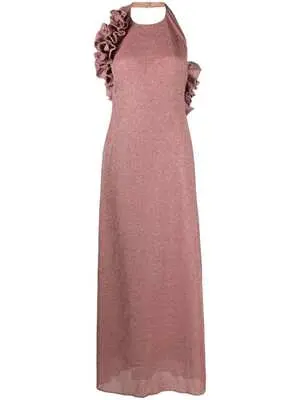RAYANE BACHA Olivia Metallic Maxi Dress