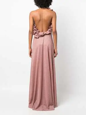 RAYANE BACHA Olivia Metallic Maxi Dress