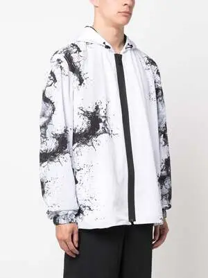 PLEIN SPORT Splash-print Hooded Jacket