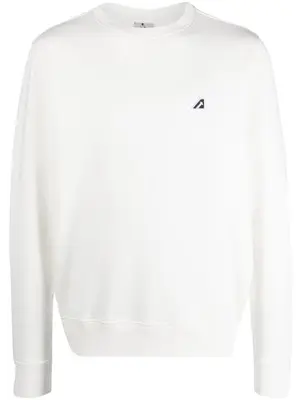 AUTRY Logo-patch Cotton Sweatshirt
