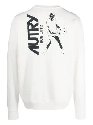 AUTRY Logo-patch Cotton Sweatshirt