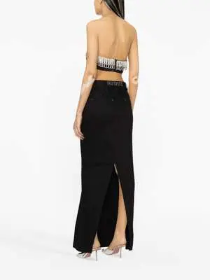 ROTATE BY BIRGER CHRISTENSEN Crystal-embellished Bandeau Top