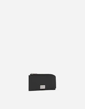 Dolce & Gabbana Calfskin Card Holder With Branded Plate