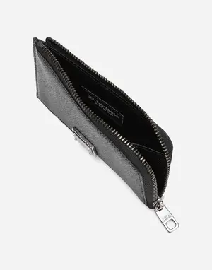 Dolce & Gabbana Calfskin Card Holder With Branded Plate