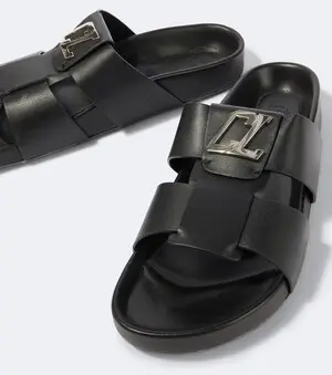 CHRISTIAN LOUBOUTIN Dhabubizz Leather Sandals - Black