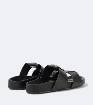 CHRISTIAN LOUBOUTIN Dhabubizz Leather Sandals - Black