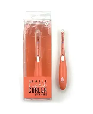 PURSONIC Heated Eyelash Curler With Comb - Orange