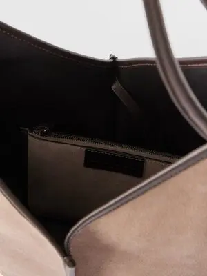 Hereu Calella Suede Tote Bag - Grey