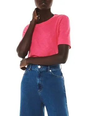 Whistles Rosa Cotton Double Trim Tee