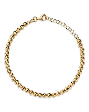 ALBERTO AMATI 14k Yellow Polished Bead Link Bracelet - Gold