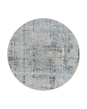 LIVABLISS Brunswick Bwk-2300 Round Area Rug, 7'10 X 7'10 - Blue/sage