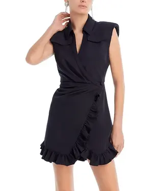 Cinq À Sept Zenni Wrap Dress - Black