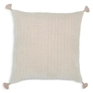 JOHN ROBSHAW Velvet Sand Decorative Pillow - Tan