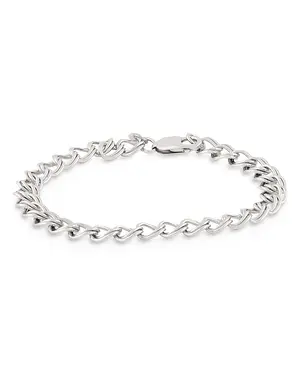 Aqua Bloomingdale's Fine Collection Sterling Chain Bracelet - Silver
