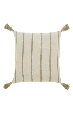 RENWIL Truden Stripe Tassel Square Accent Pillow - Multi