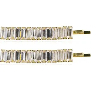 Brides & Hairpins Alissa Crystal Bobby Pins Set - Gold