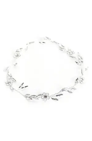 Brides & Hairpins Galatea Crystal & Opal Halo - Silver