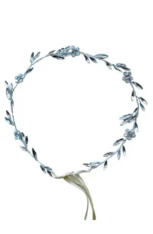 Brides & Hairpins Galatea Crystal & Opal Halo - Silver