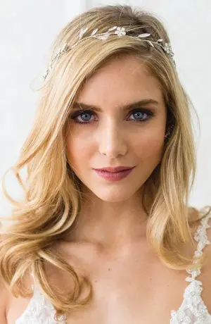 Brides & Hairpins Galatea Crystal & Opal Halo - Silver