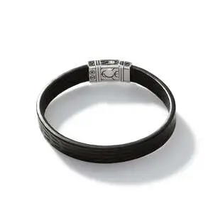 John Hardy Leather Frequency Bracelet