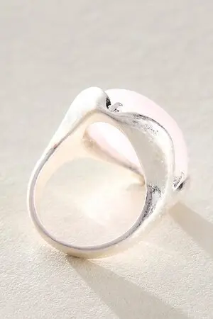 Free People Oversized Oval Stone Inlay Ring