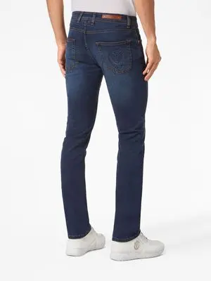BILLIONAIRE Logo-embroidered Straight-cut Jeans