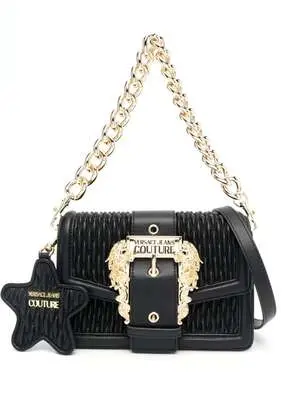 Versace Baroque-buckle Quilted Shoulder Bag