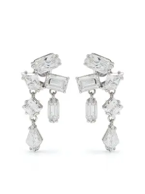 SWAROVSKI Mesmera Crystal Drop Earrings - Silver