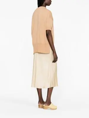 JIL SANDER Knitted Cashmere Top - Orange