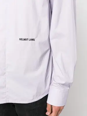 Helmut Lang Embroidered-logo Cotton Shirt