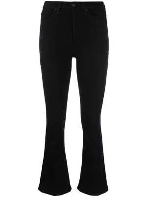 DONDUP Logo-plaque Flared Jeans - Black