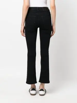 DONDUP Logo-plaque Flared Jeans - Black