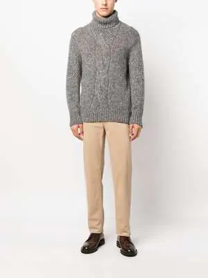 Brunello Cucinelli Cable-knit Roll-neck Sweater