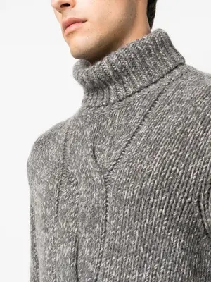 Brunello Cucinelli Cable-knit Roll-neck Sweater