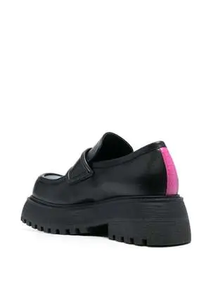3JUIN Penny-slot Leather Loafers