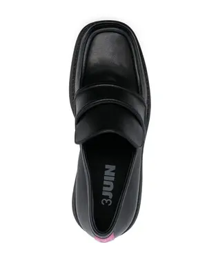 3JUIN Penny-slot Leather Loafers