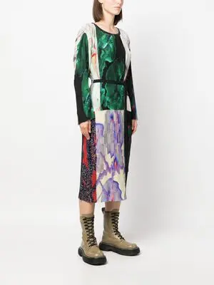 Henrik Vibskov Plissé-effect Midi Dress