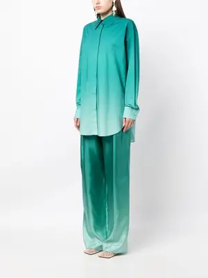 Oscar De La Renta Ombré-effect Shirt Jacket