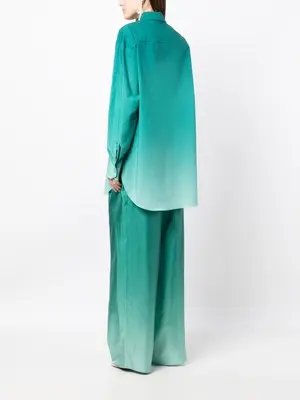 Oscar De La Renta Ombré-effect Shirt Jacket