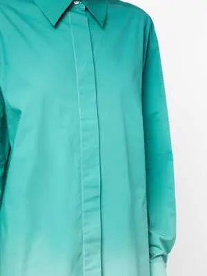 Oscar De La Renta Ombré-effect Shirt Jacket